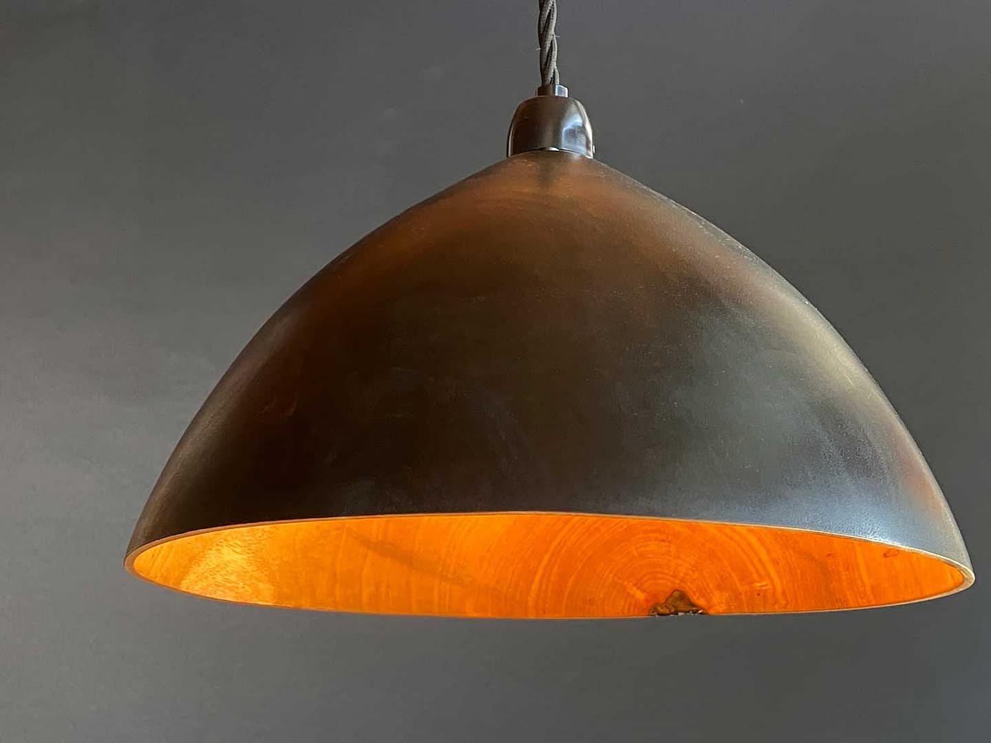 Wooden Light Shade LS20 - Hand Crafted Wooden Bowls - Gavin Brunton ...